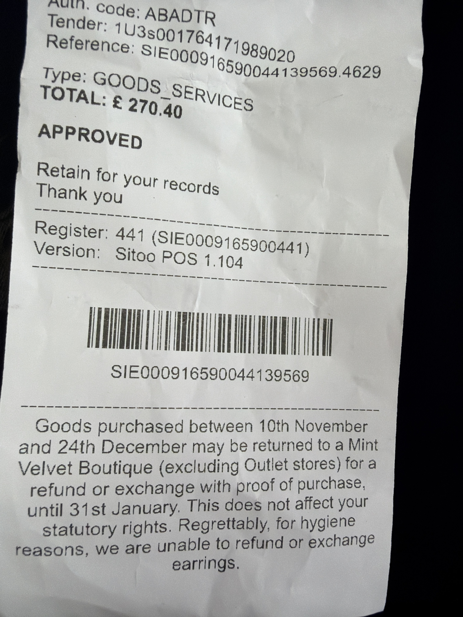 Being charged tax on refund after extended return window ...