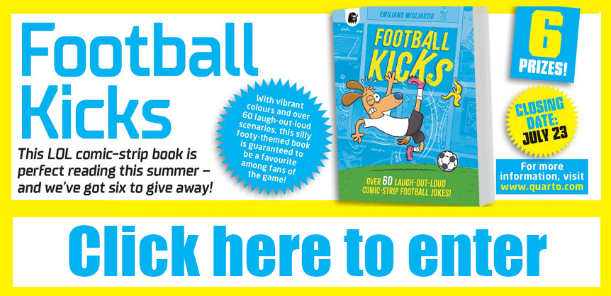 E: 23/07 Win one of six copies of the Football Kicks comic-strip book ...