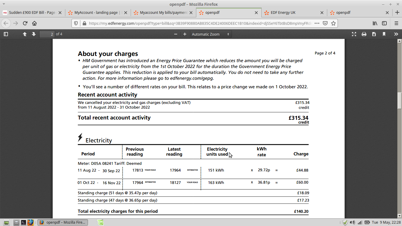 Sudden £900 EDF Bill - Page 4 — MoneySavingExpert Forum