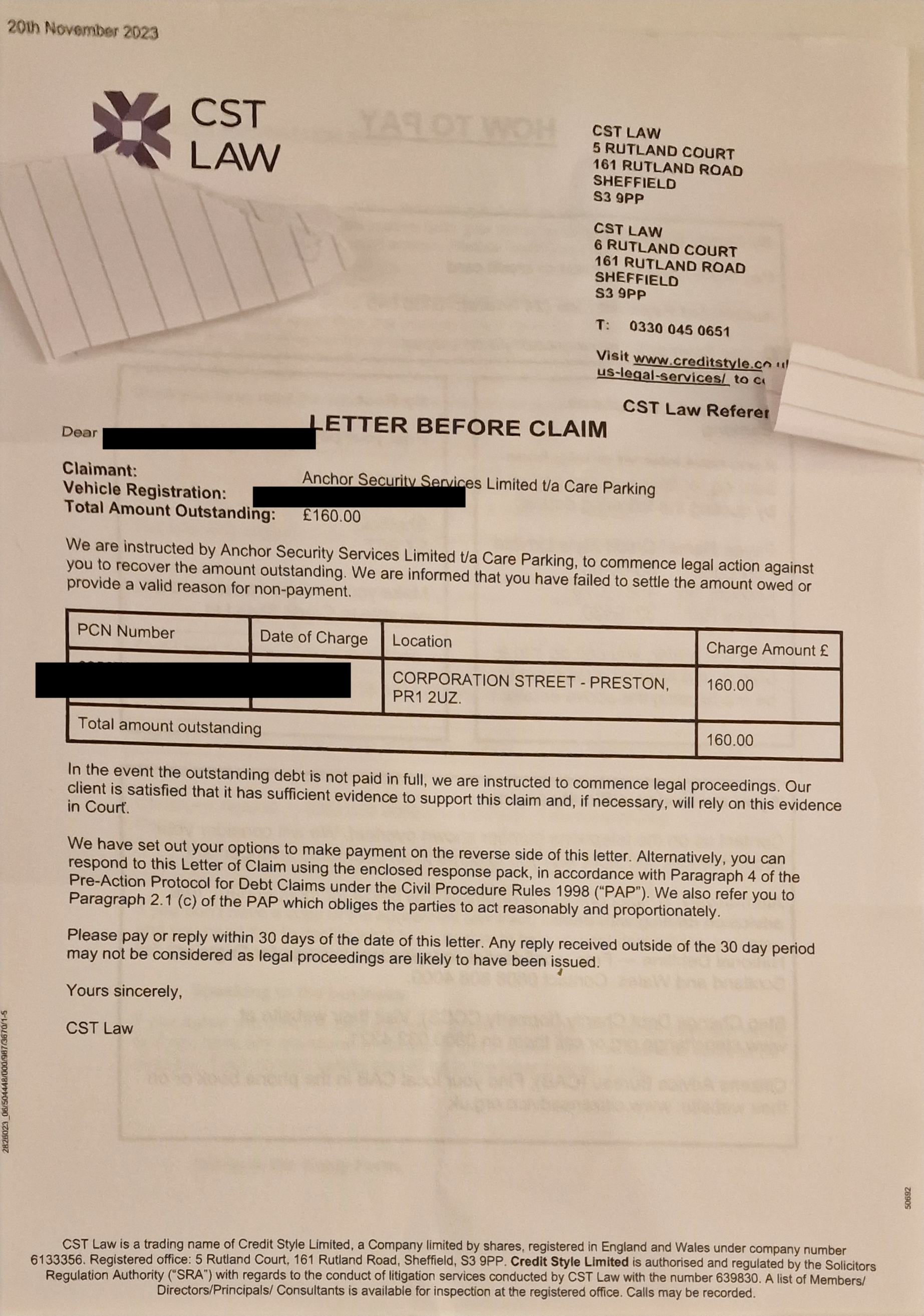 LBC CST LAW / Anchor Security Services from 2018! — MoneySavingExpert Forum