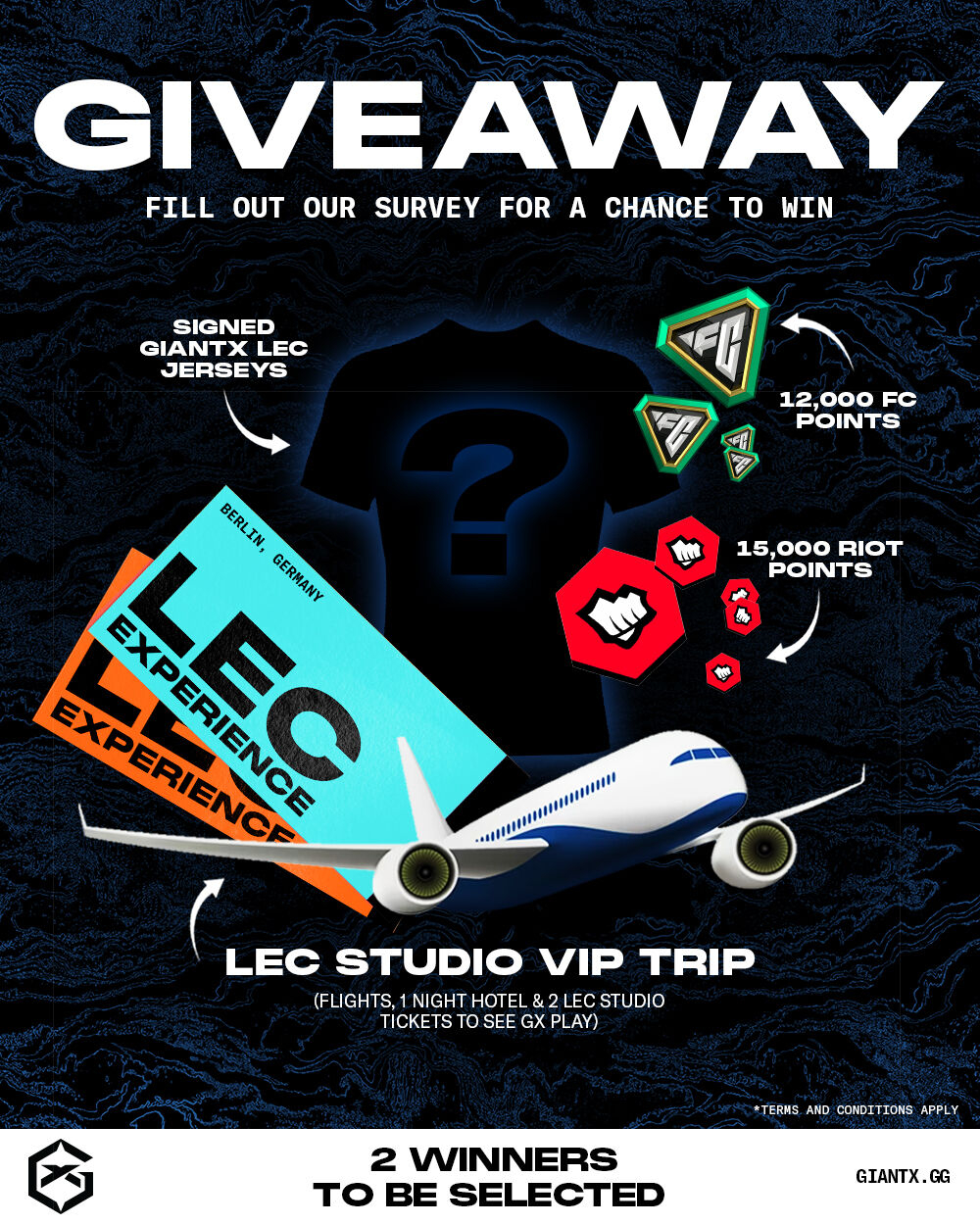 E: 28/01 (guessed) Win prizes from GIANTX (including LEC Studio VIP TRIP) (survey) NOW CLOSED ...