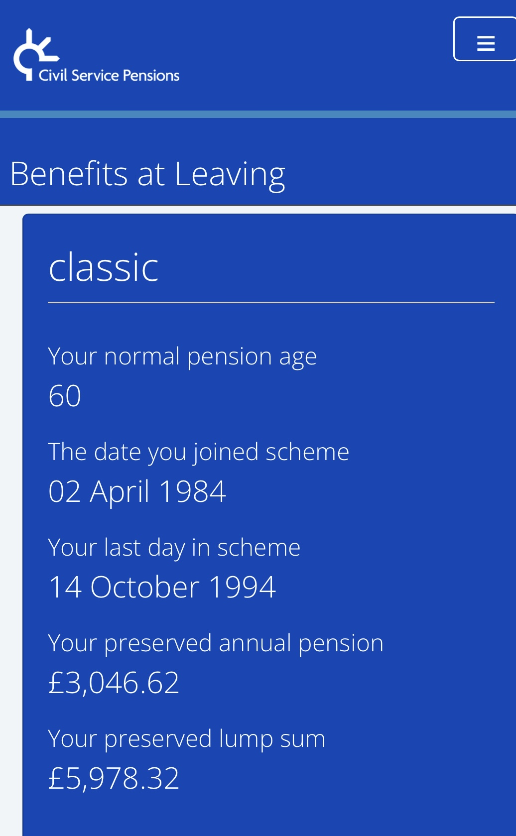 Civil Service Pension Help — MoneySavingExpert Forum