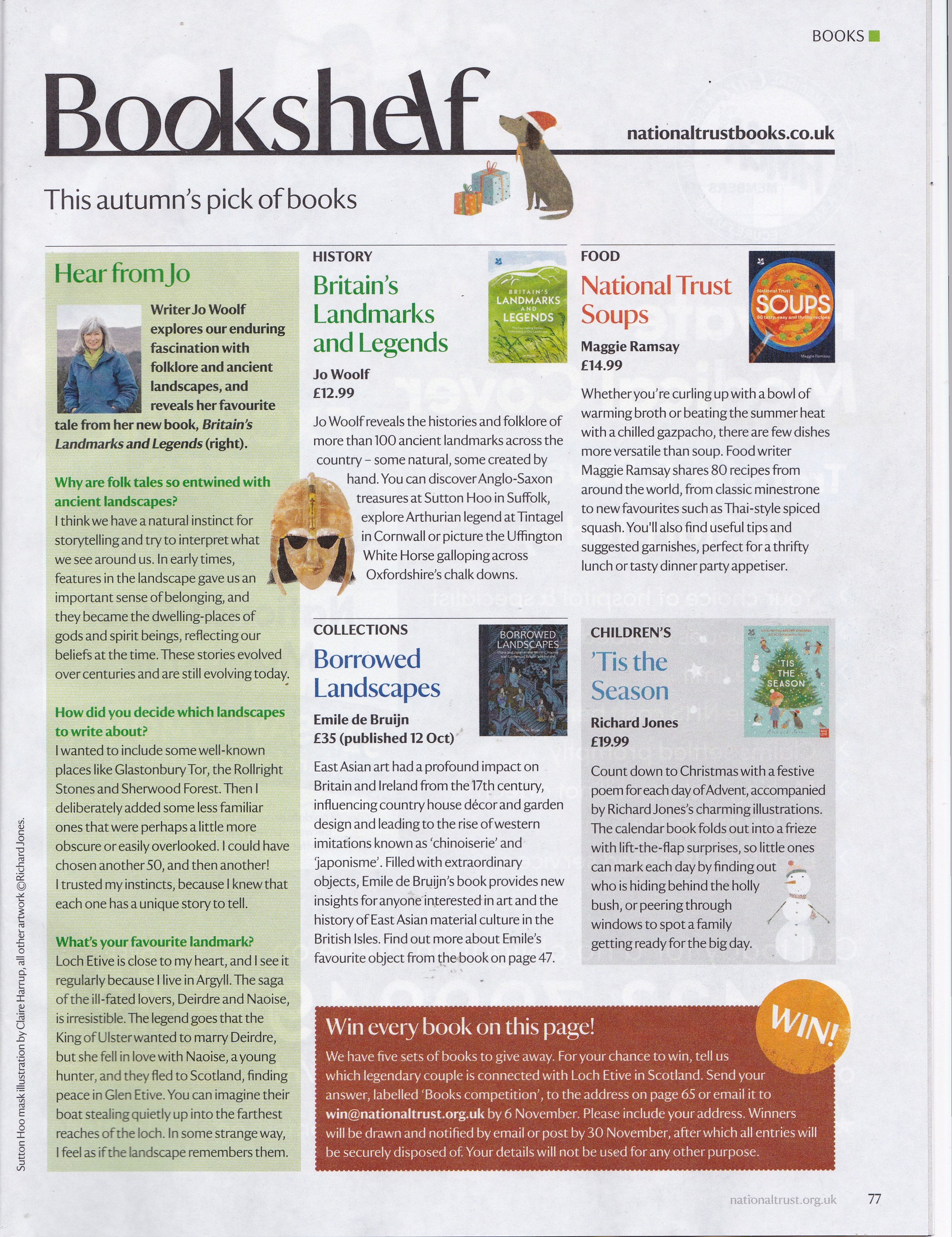 E 06/11 Win Every book on pg. 77 National Trust Magazine Autumn 2023 ...