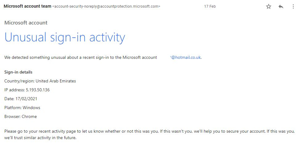 Unusual sign-in activity — MoneySavingExpert Forum