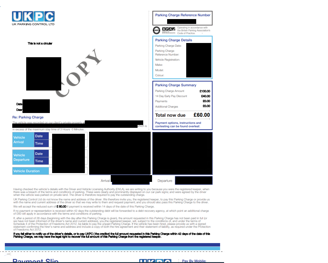 Court claim received, UK Parking Control Limited — MoneySavingExpert Forum