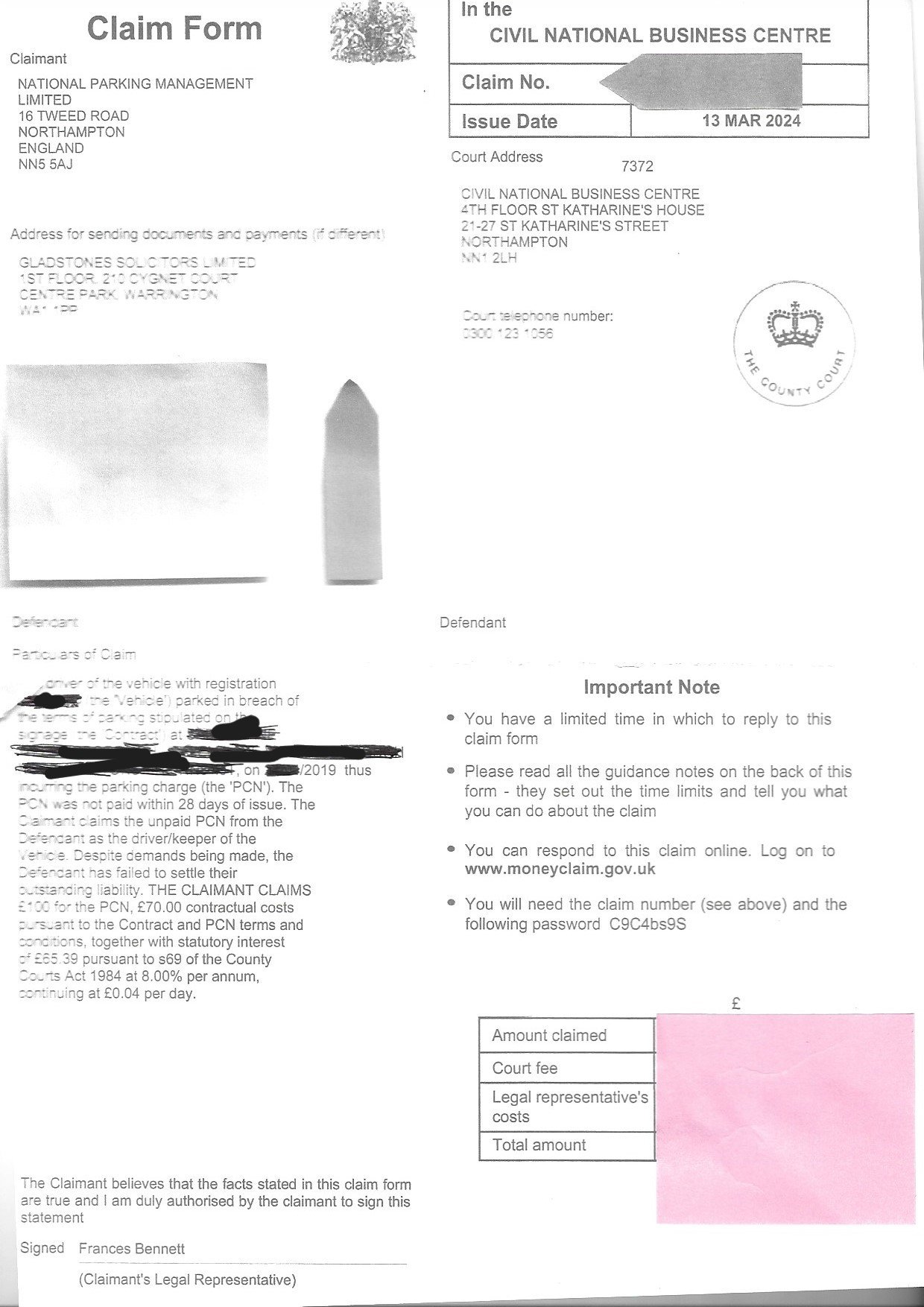 Claim Form for a PCN Nearly 6 Years Ago — MoneySavingExpert Forum