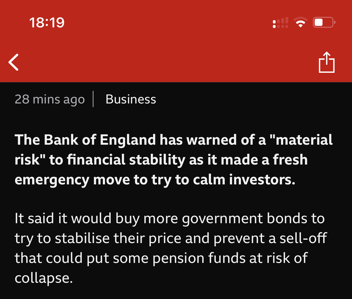 BOE & Pensions Collapse? — MoneySavingExpert Forum