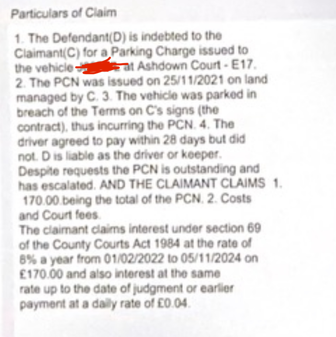 Court claim Moorside legal — MoneySavingExpert Forum