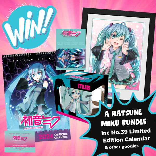 E: 03/12 Win a Hatsune Miku bundle, including calendar, mug, print and ...