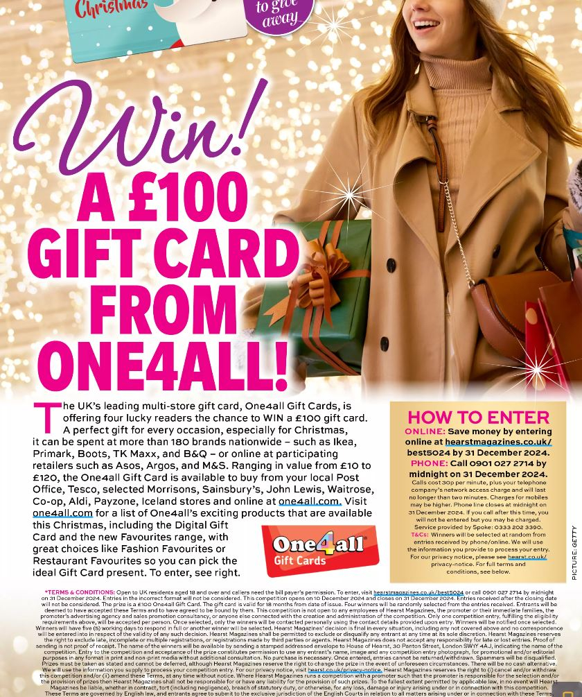E: 31/12 Win a £100 One4All gift card [Best 50] — MoneySavingExpert Forum