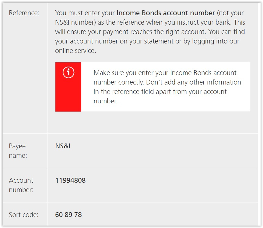 Setting up NS&I as a payee on halifax current acct. — MoneySavingExpert ...