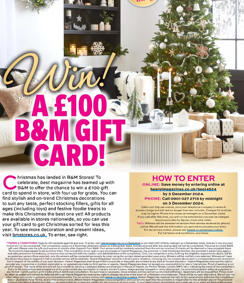 E: 03/12 Win a £100 B&M voucher [Best 45] — MoneySavingExpert Forum