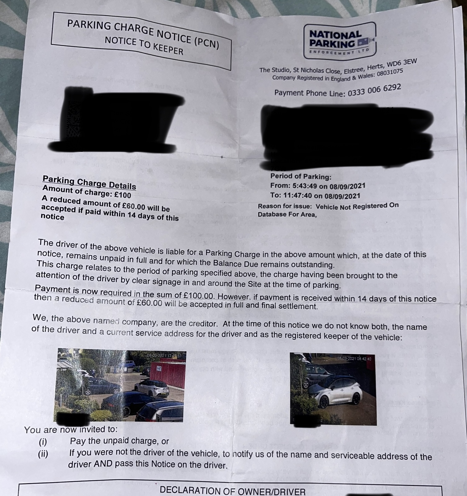 Private parking PCN — MoneySavingExpert Forum