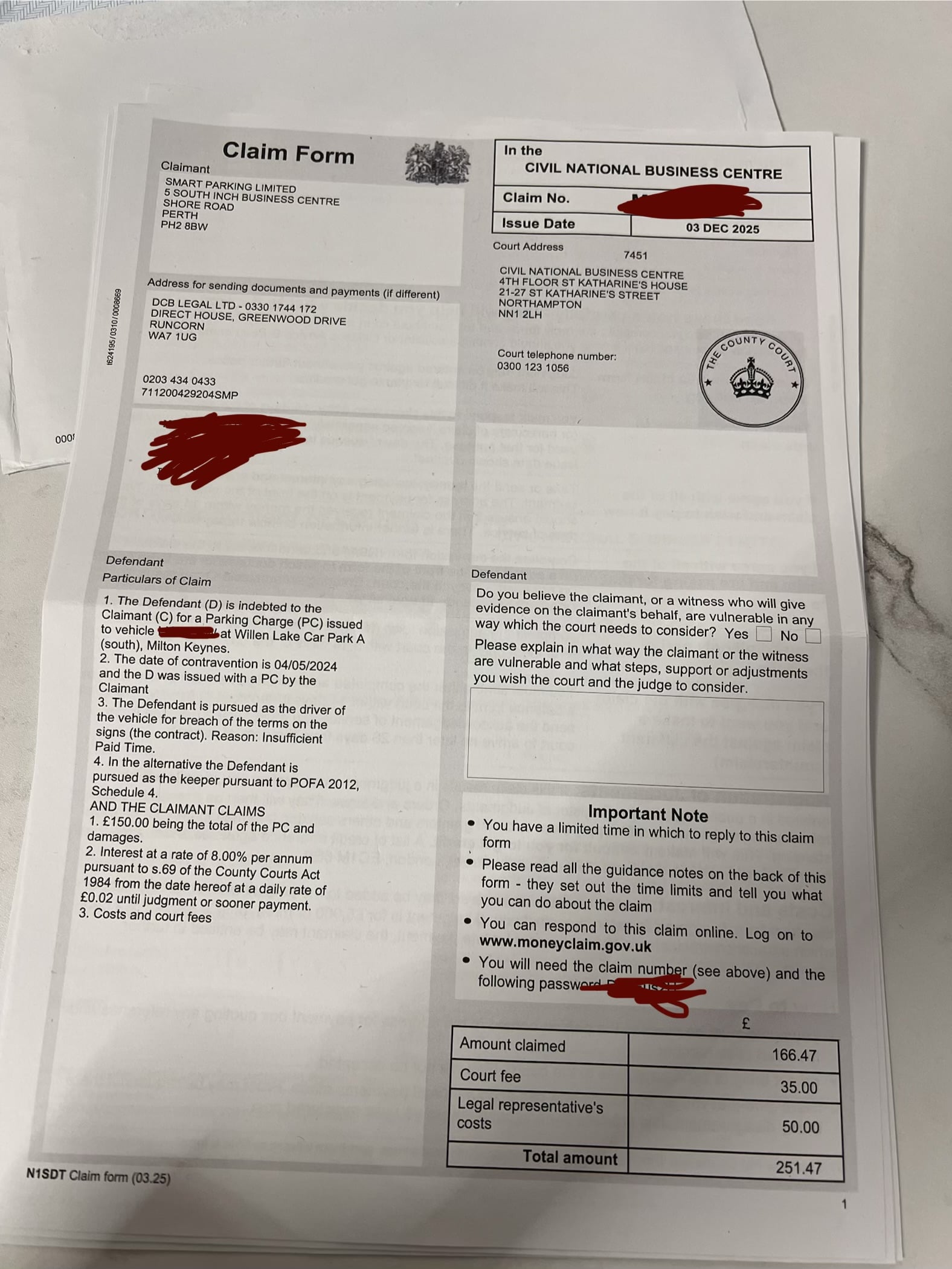 Got a claim form, done the AOS on Money claim — MoneySavingExpert Forum