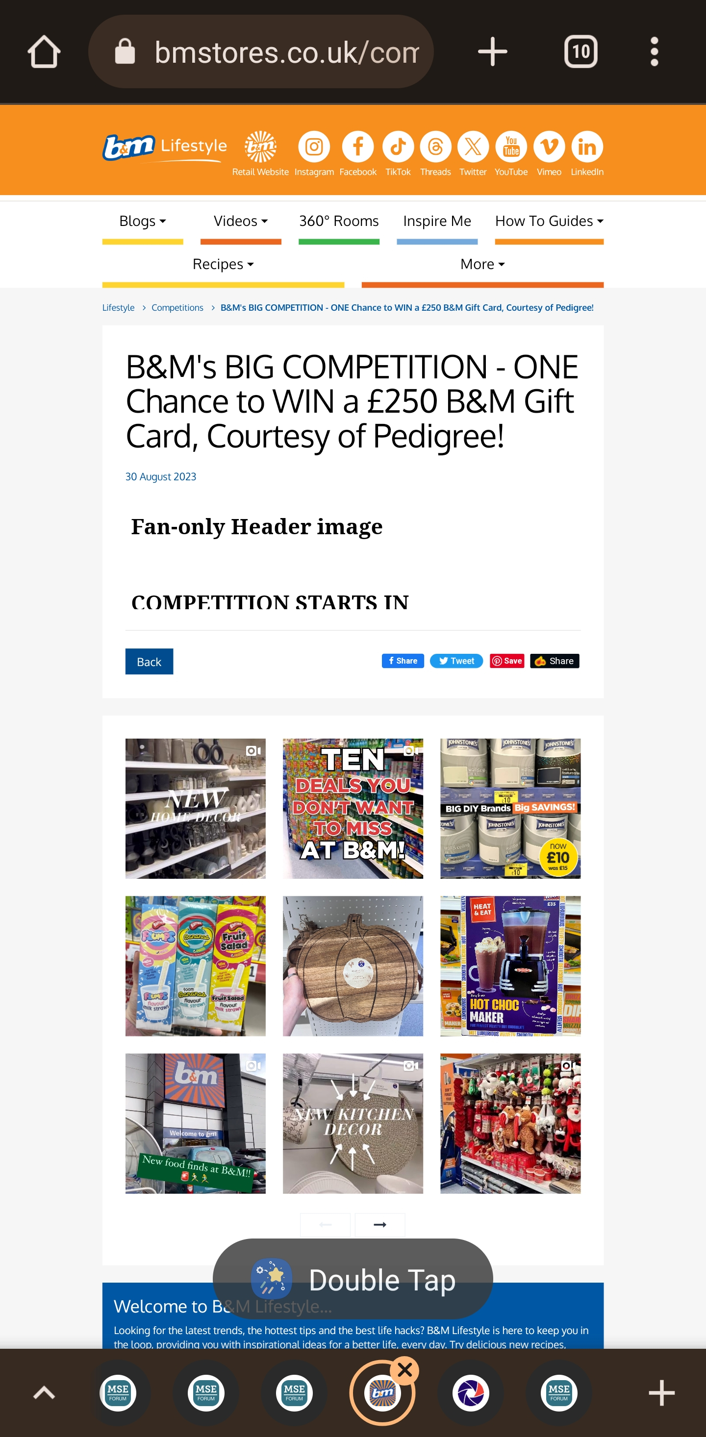 E: 06/09 (9am) Win a £250 B&M gift card — MoneySavingExpert Forum