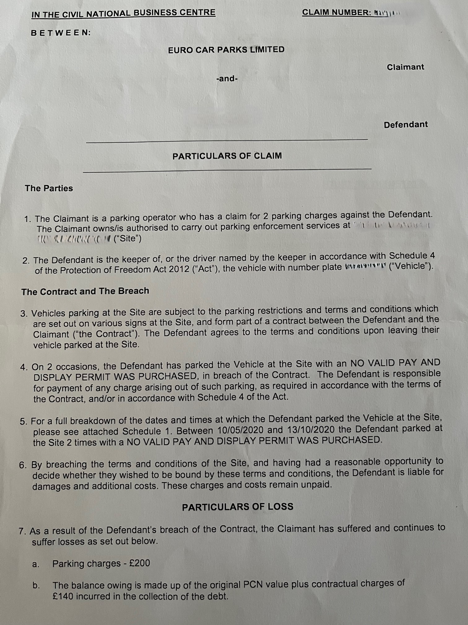 QDR Solicitors - Claim for multiple parking charges. - Page 8 ...