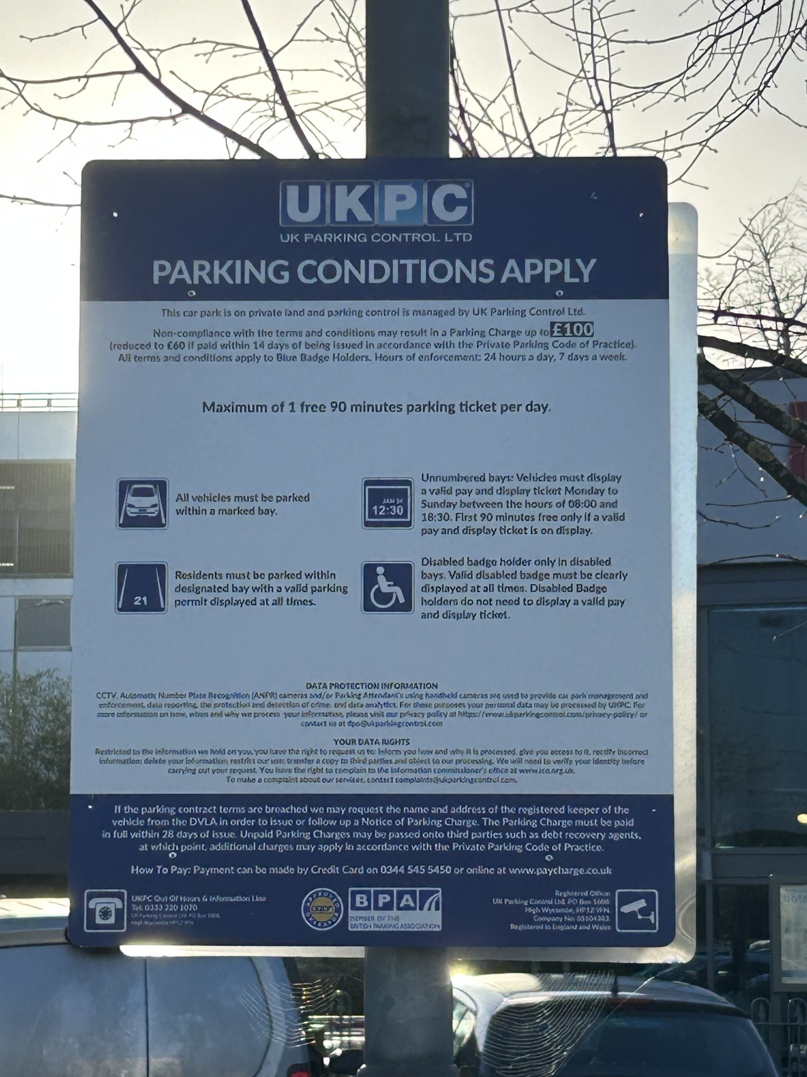 UKPC PCN – visitor parked in mixed-use car park, residential bays ...