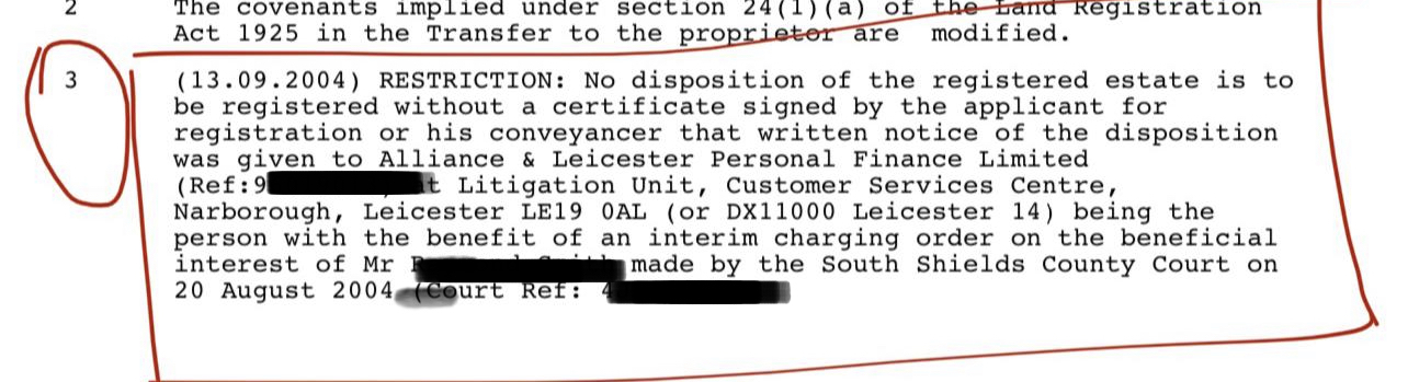 Selling/buying a house with a charging order restriction - Page 2 ...