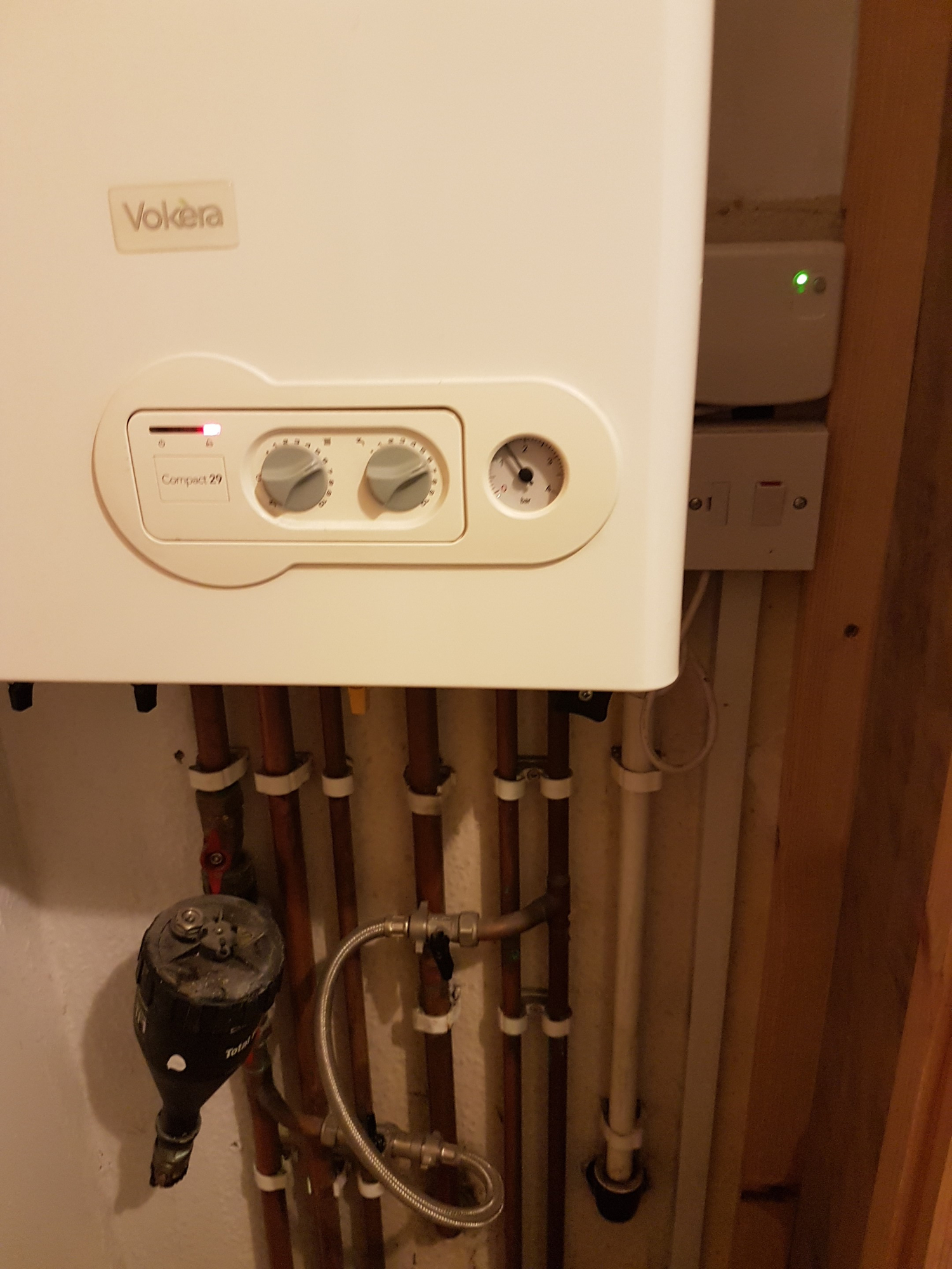 Boiler Question - red light and no hot water (with pic ...